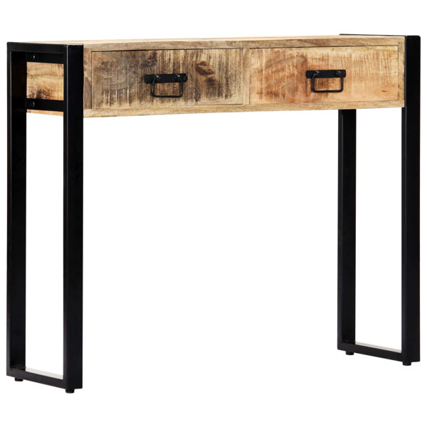 Foundry Select Console Table 35.4"x11.8"x29.5" Solid Mango Wood & Reviews | Wayfair